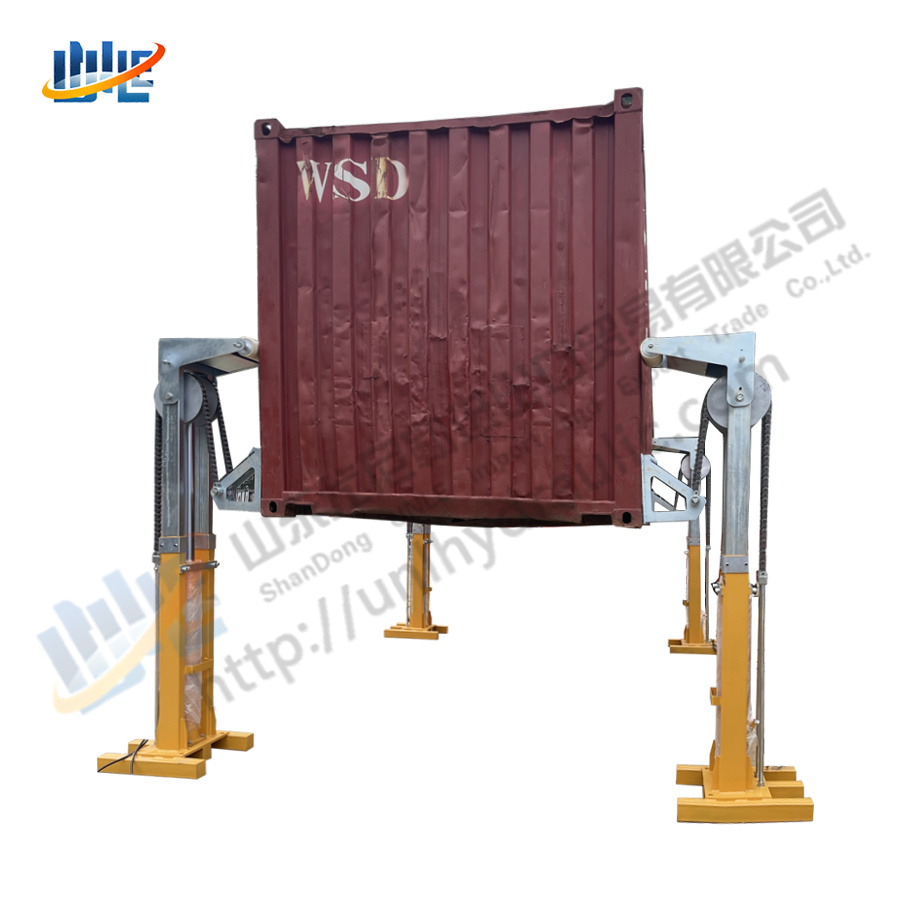 Portable Cargo Container Lift Machines Hydraulic Lifting Jack System ...