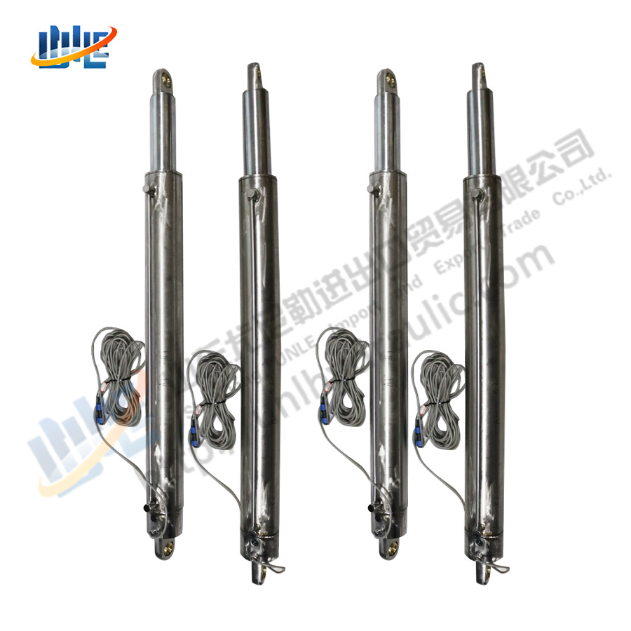 Customized hydraulic lift cylinder rams with sensor and hydraulic power ...