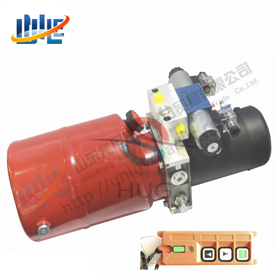 Customized Remote Control hydraulic power unit 12v hydraulic pump power ...