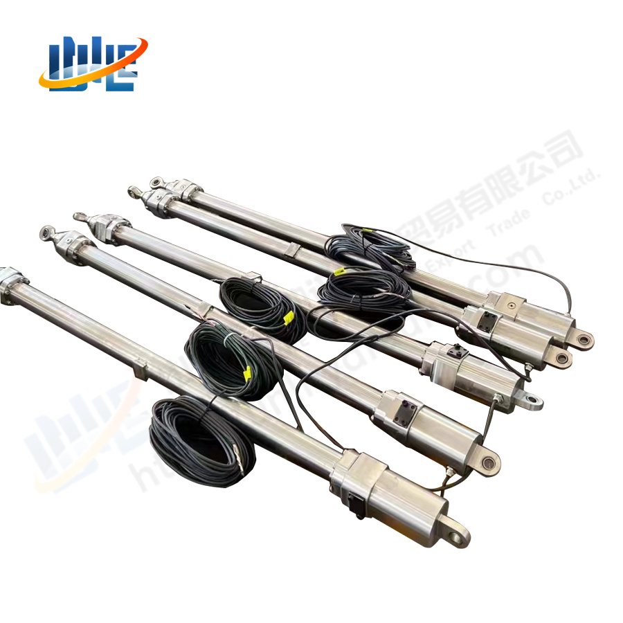 Customized hydraulic lift cylinder rams with sensor and hydraulic power ...