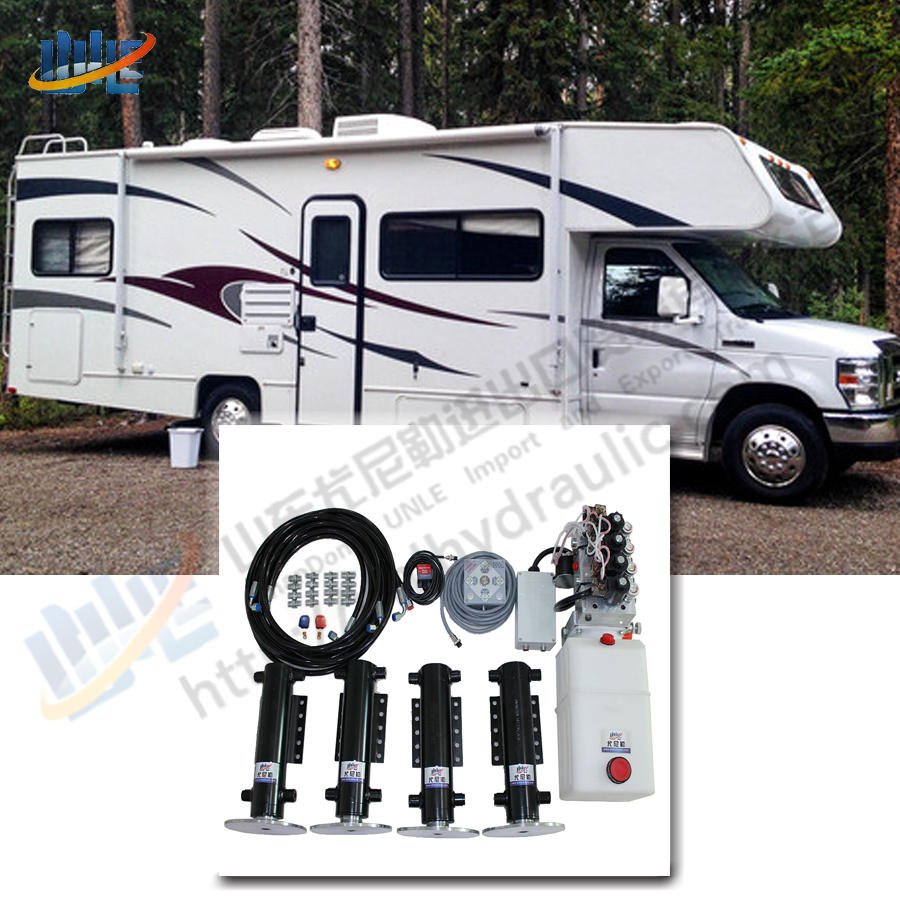 Double acting motorhome hydraulic self balancing system used in fiat ...