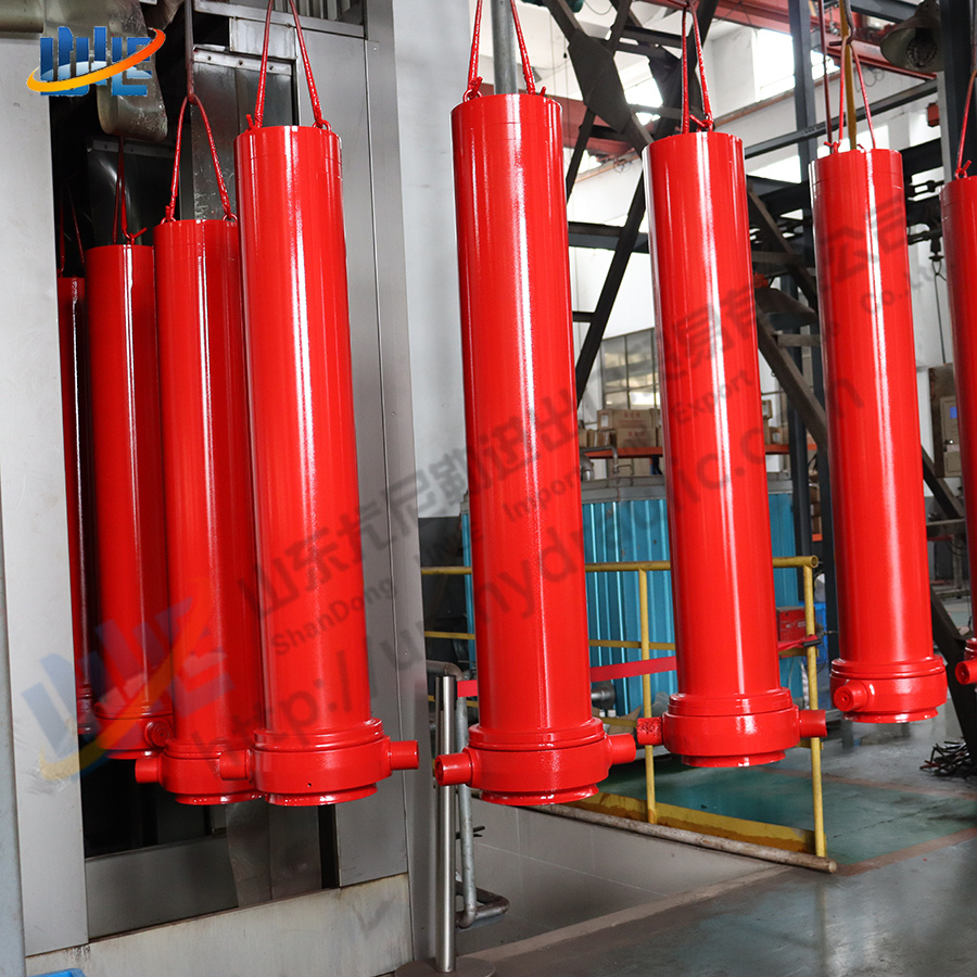 30 ton 40 ton long stroke dump truck multi stage cylinder lifting ...