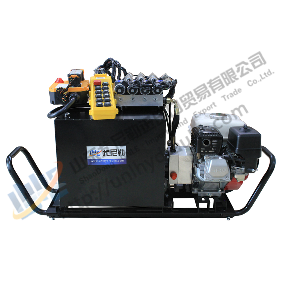 Remote control engine driven hydraulic power unit gasoline hydraulic ...