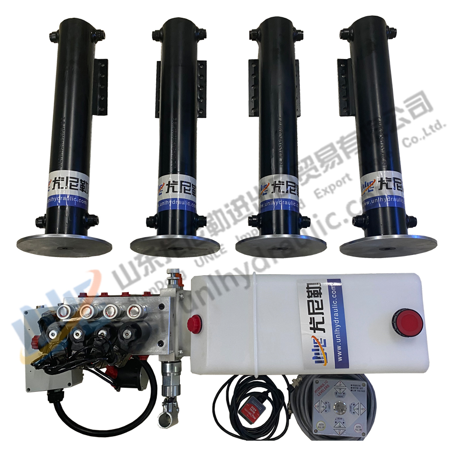 RV motorhome caravan mini hydraulic cylinder with auto leveling system ...