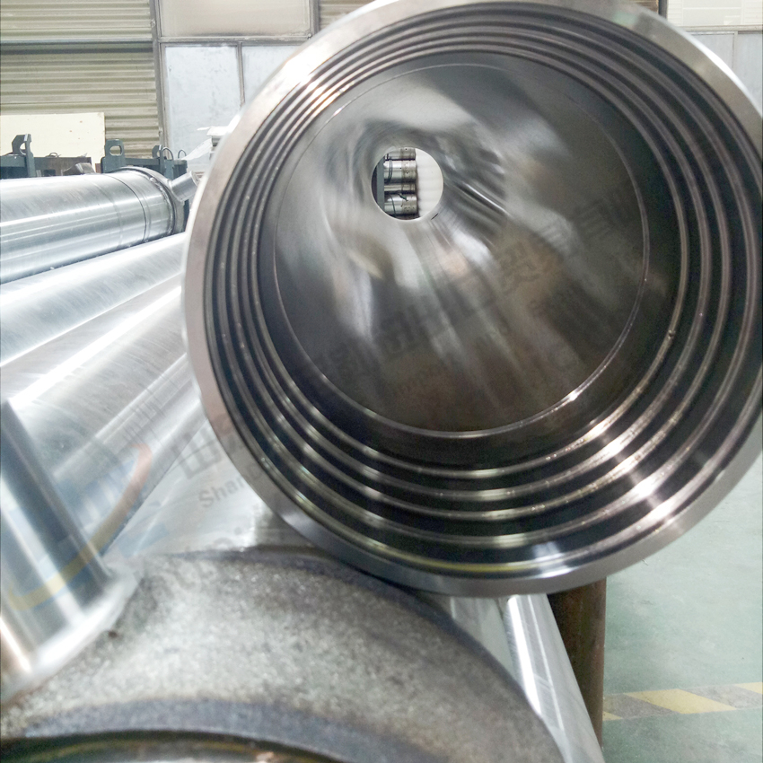 Multi-stage piston rod hydraulic cylinder for tractor truck with heavy ...