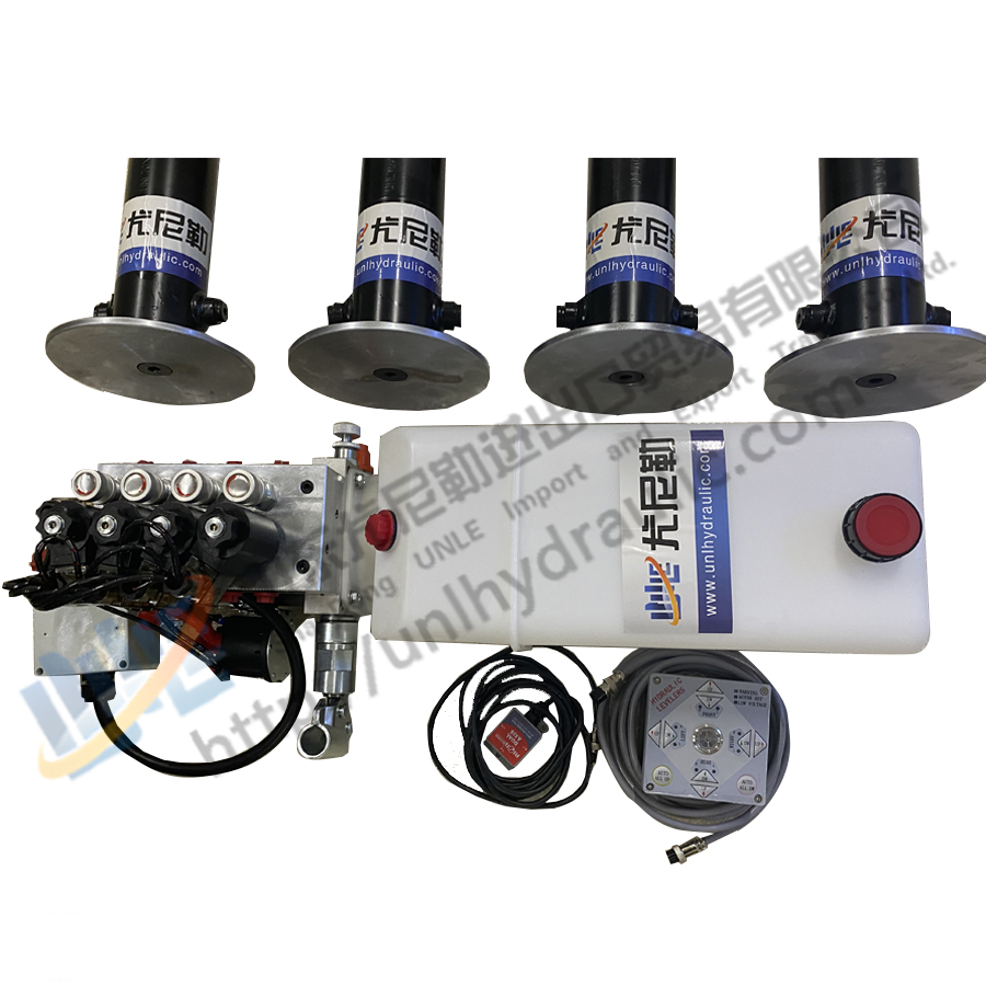 Auto Levelling system double acting hydraulic cylinder for fifth wheel ...