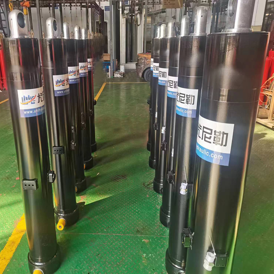 Hydraulic lift cylinder Front-End Telescopic Hydraulic Cylinder with ...