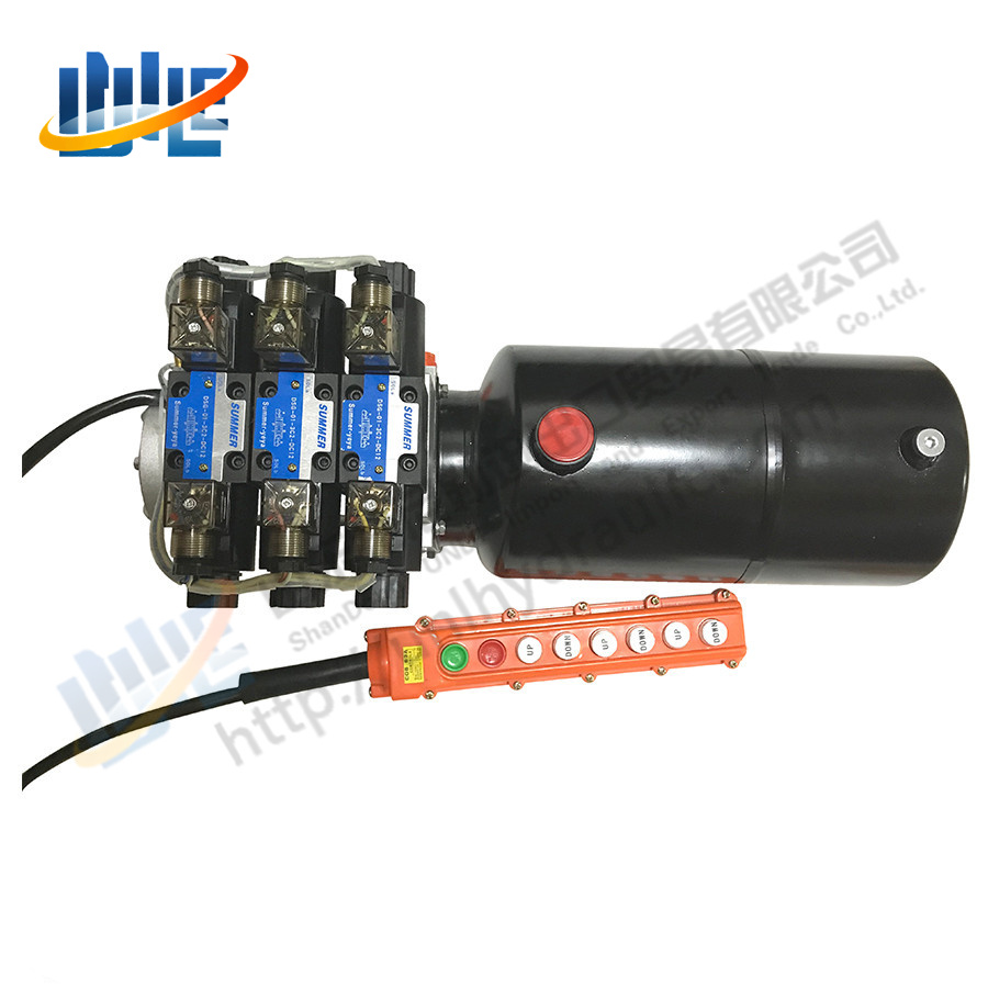 Double-Acting 12 Volt DC Electro Hydraulic Power Unit Trailer lifting ...