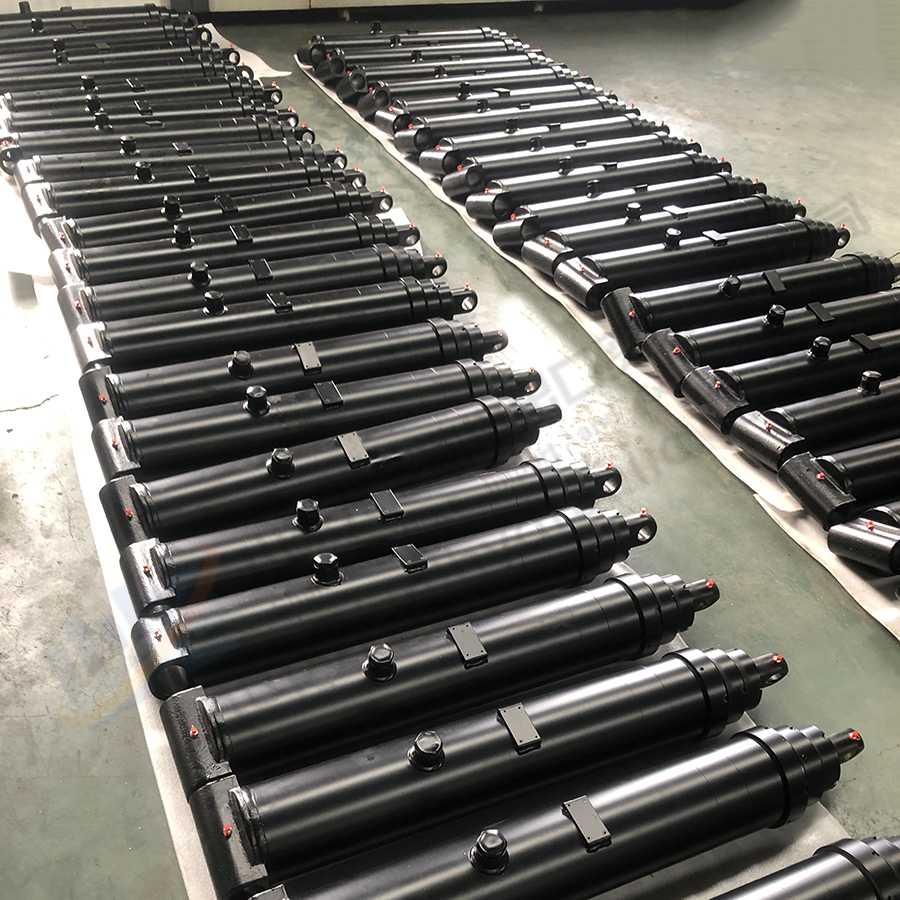 Telescopic multi stage Front End hydraulic cylinder for hydraulic ...
